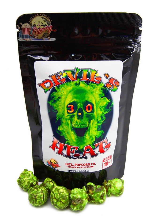 Devil's Heat 3.0 Popcorn Challenge! New Lime Flavor!