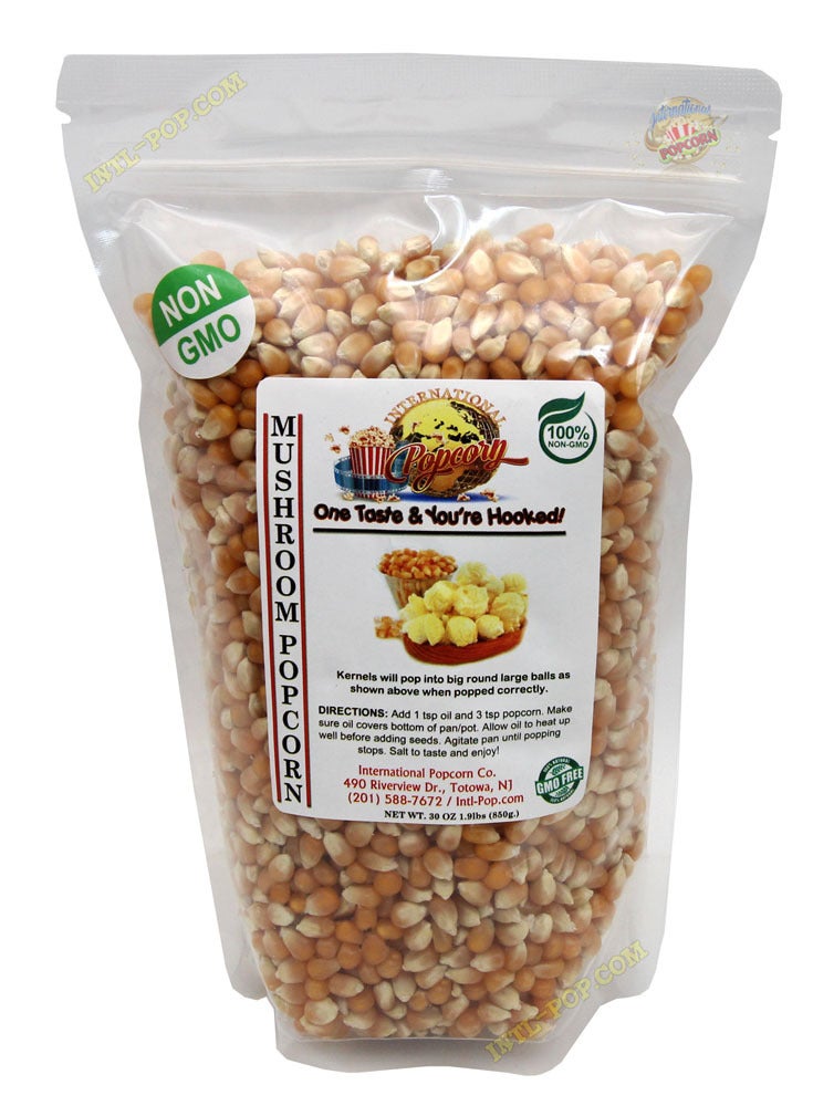 Organic MUSHROOM Popcorn Kernels - Gluten free, Vegan - Great for ...